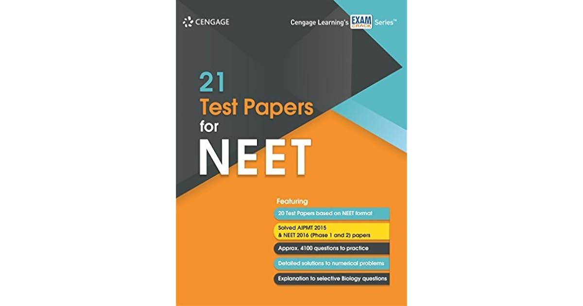 21 Test Papers for NEET by Cengage Learning India