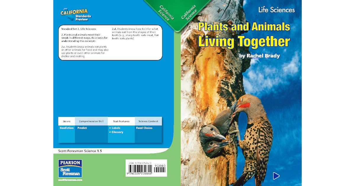 Plants and Animals Living Together "California Science Readers G1 ...
