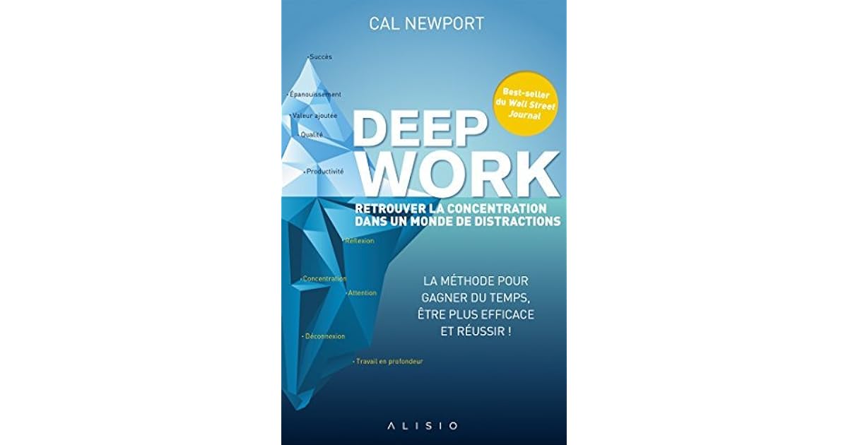 Deep work : retrouver la concentration dans un monde de distractions ...