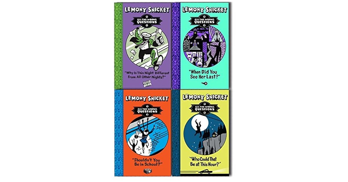 Lemony Snicket All The Wrong Questions 4 Books Collection Pack Set inc ...