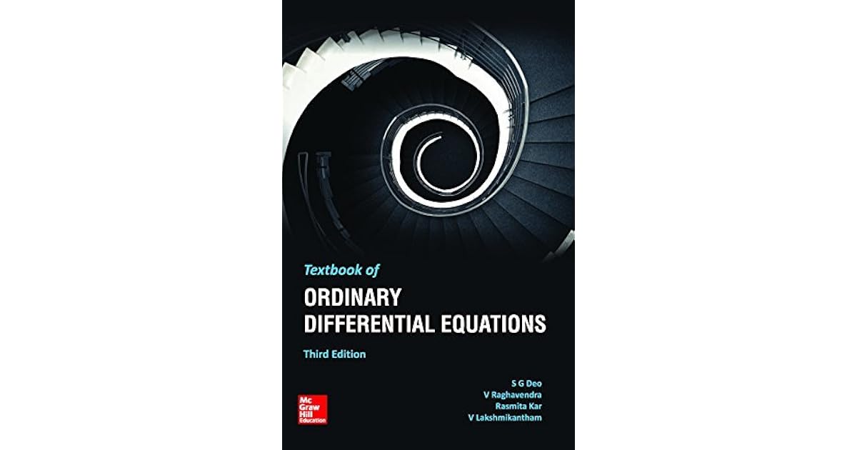 Textbook of Ordinary Differential Equations by S.G. Deo^V. Raghavendra ...