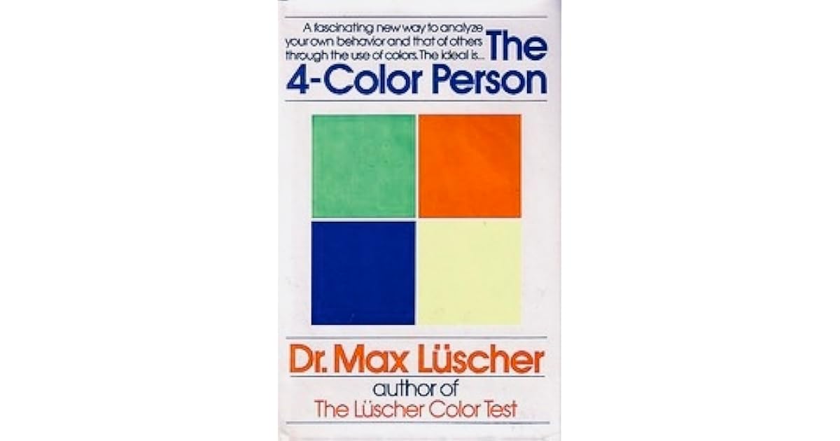 The 4-Color Person by Max Lüscher