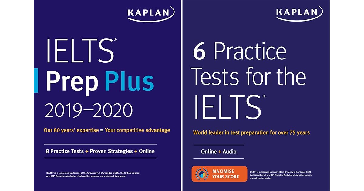 IELTS Prep Set: 2 Books + Online by Kaplan Test Prep