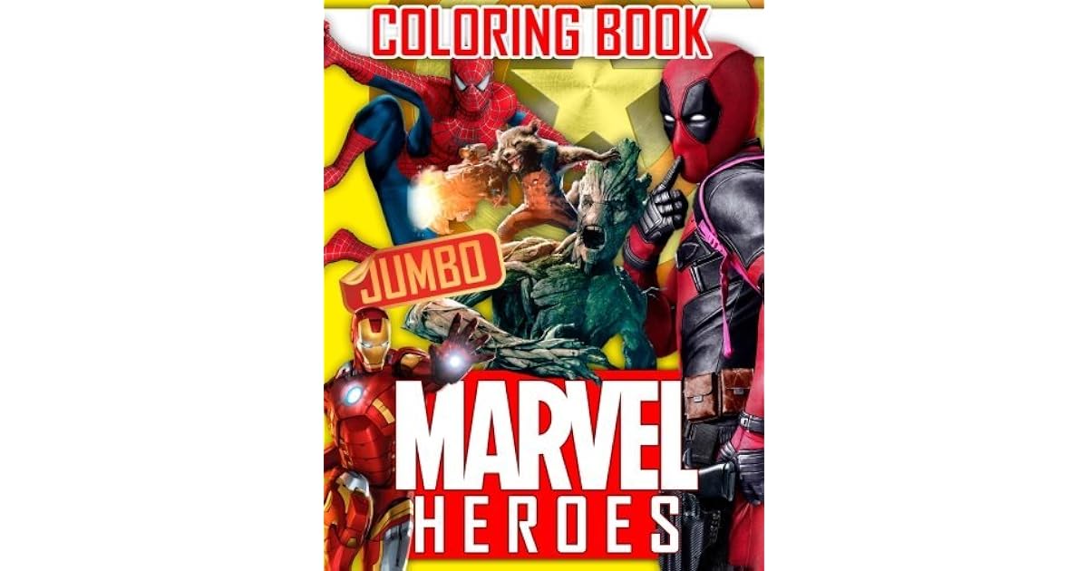 MARVEL Heroes JUMBO Coloring Book: Avengers, Guardians of the Galaxy ...