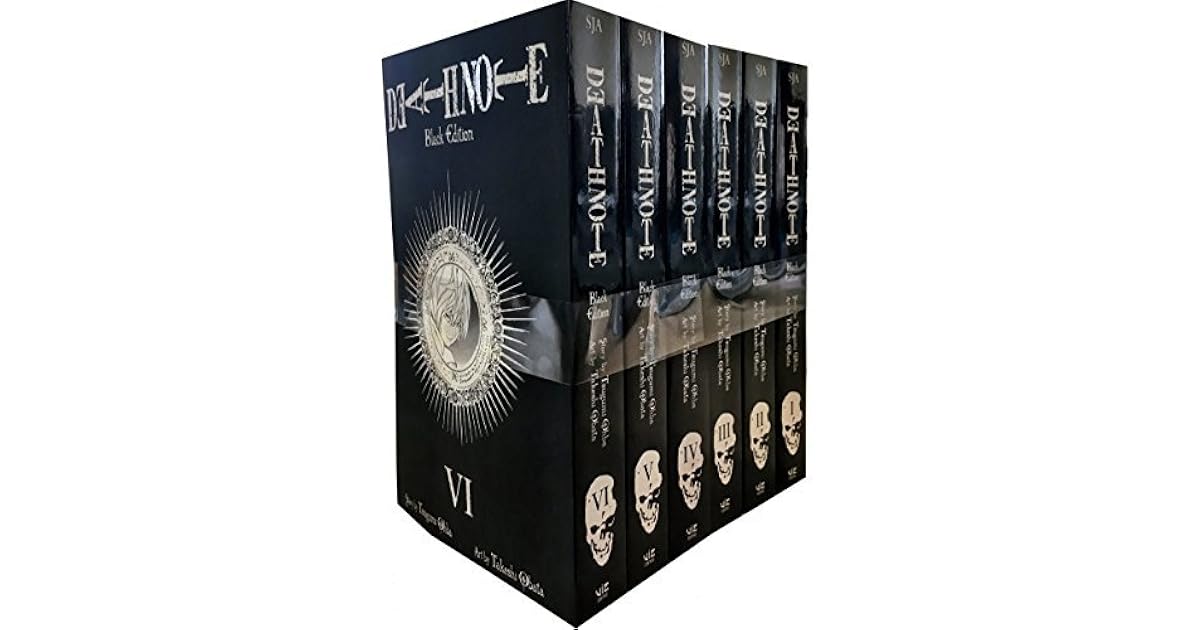 Death Note Black Edition Volume 1-6 Collection 6 Books Set Manga ...