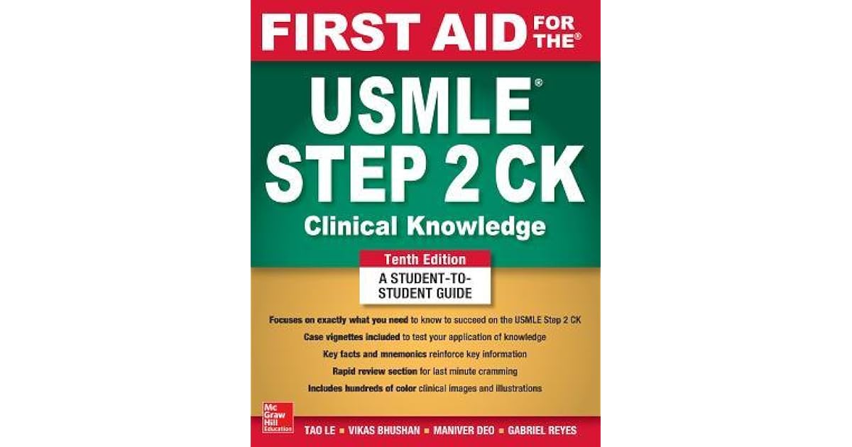 First Aid for the USMLE Step 2 CK by Tao Le