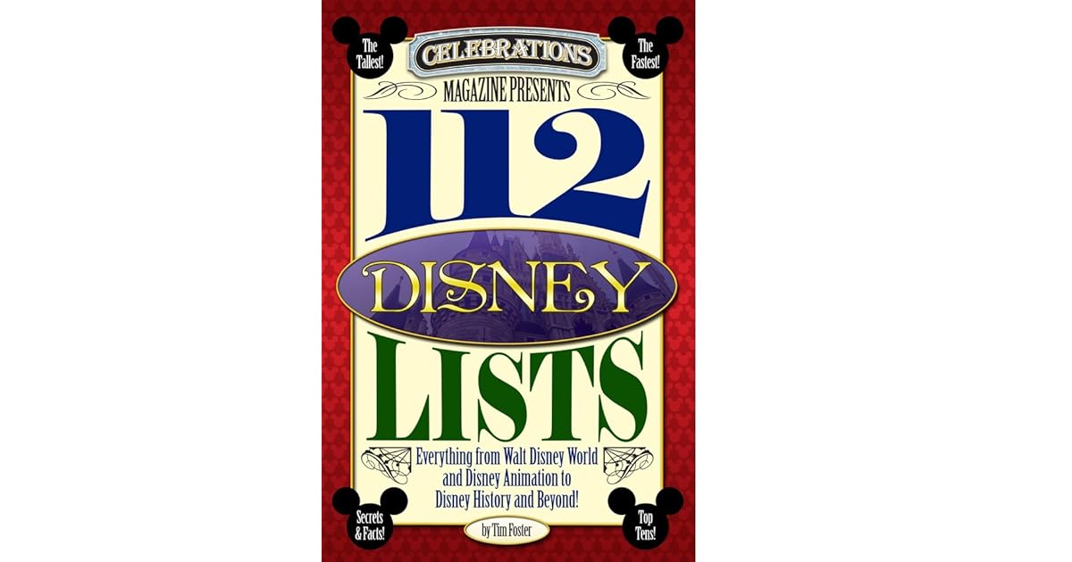 112 Disney Lists by Tim Foster