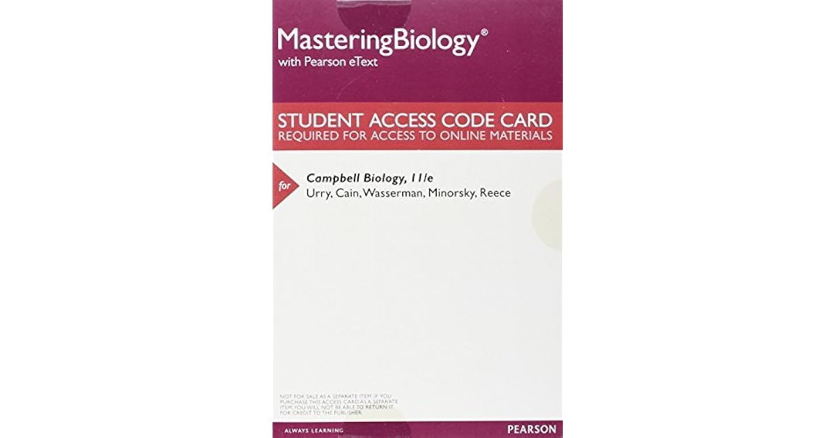 Campbell Biology [with MasteringBiology Code] by Lisa A. Urry