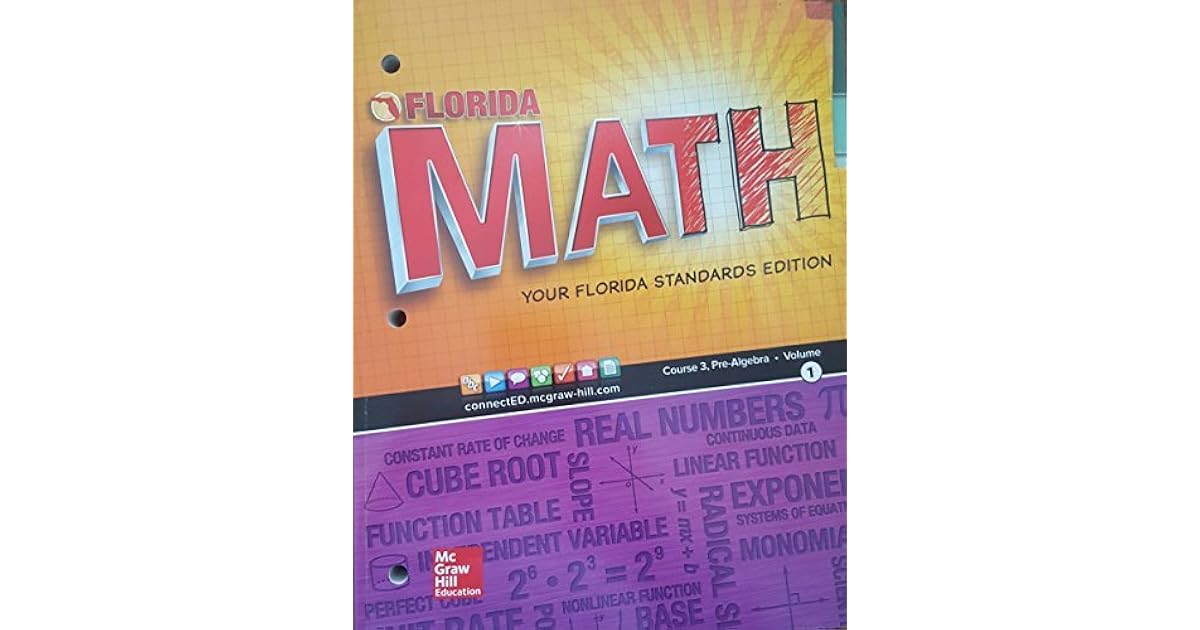 Florida Math Your Florida Standards Edition Course 3 Pre Algebra 
