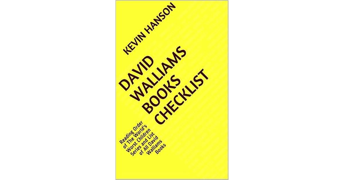 David Walliams Books Checklist: Reading Order of The World's Worst ...