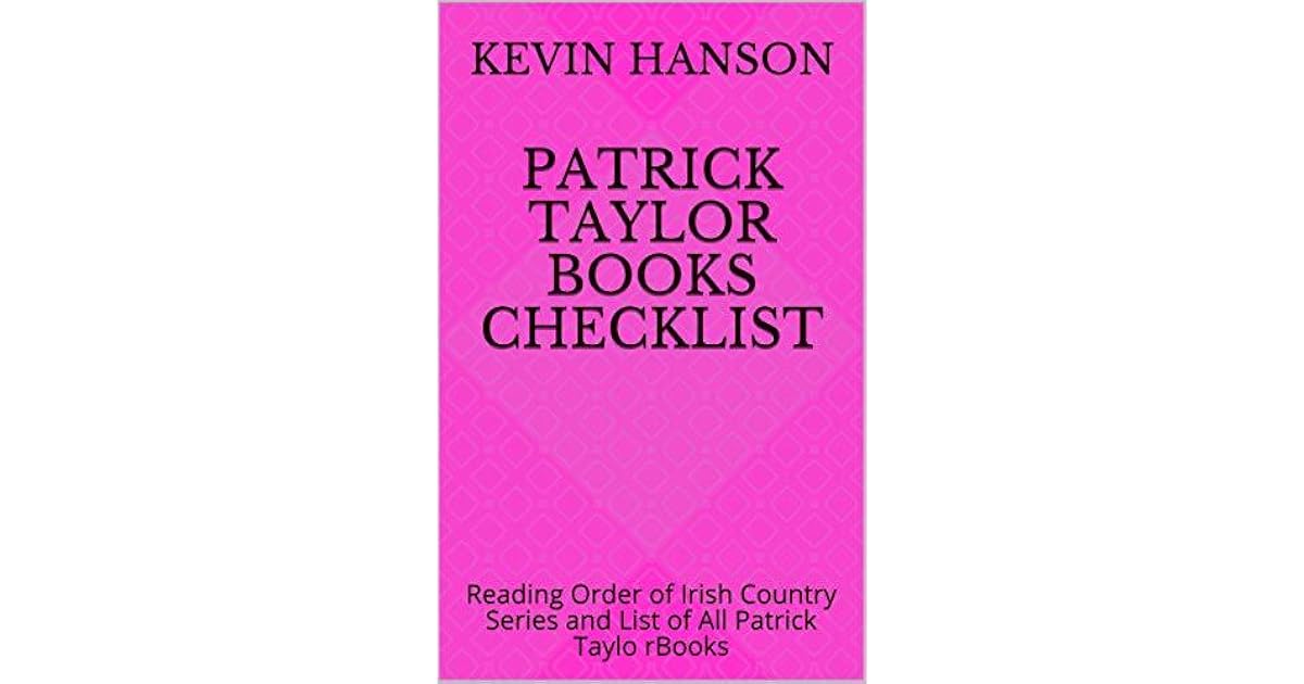 Patrick Taylor Books Checklist: Reading Order of Irish Country Series ...