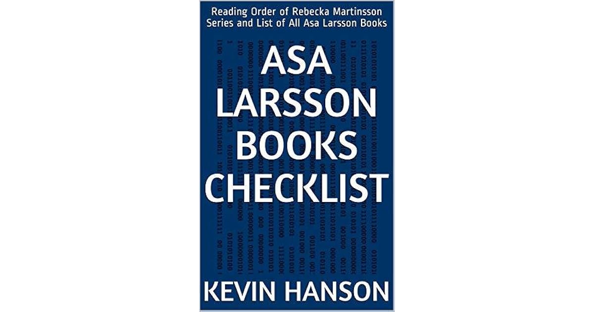 Asa Larsson Books Checklist: Reading Order of Rebecka Martinsson Series ...