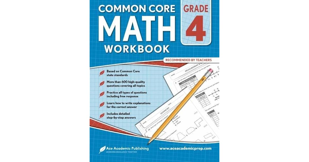 4th grade Math Workbook: CommonCore Math Workbook by Ace Academic ...