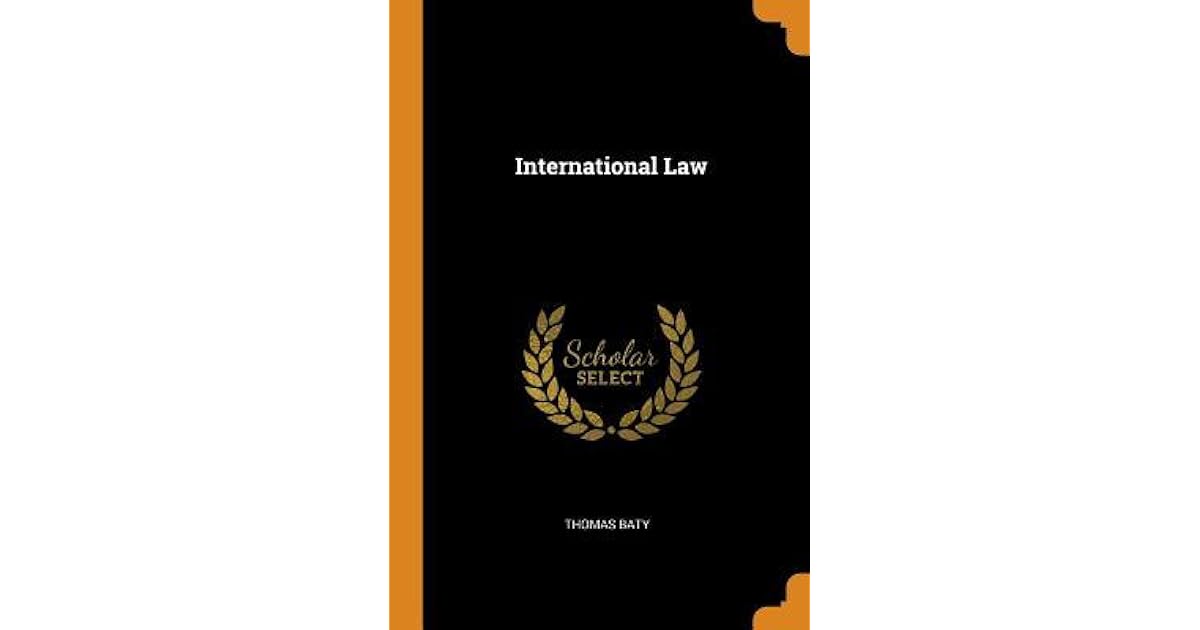 International Law by Thomas Baty