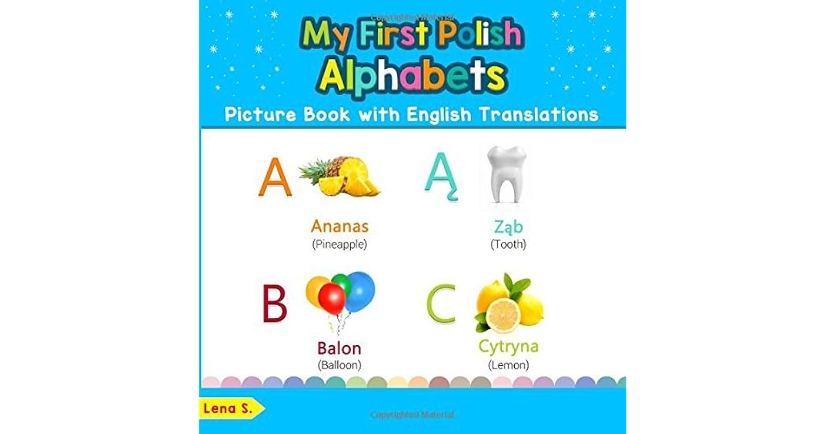 My First Polish Alphabets Picture Book with English Translations ...