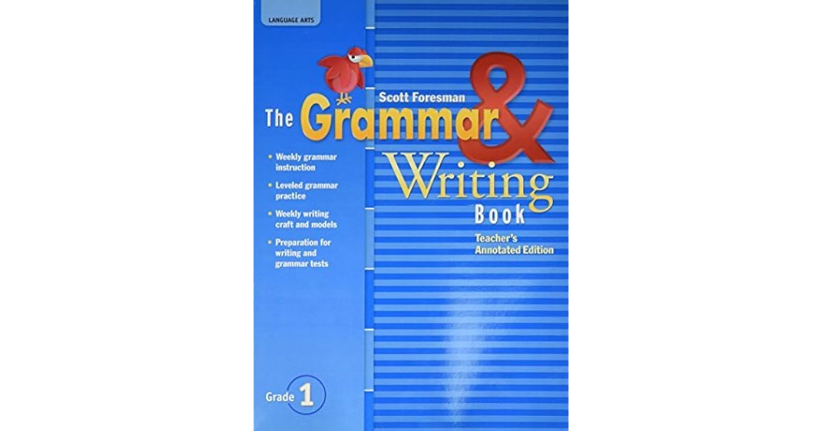 THE GRAMMAR & WRITING BOOK - Teacher's Annotated Edition - GRADE 1 by ...