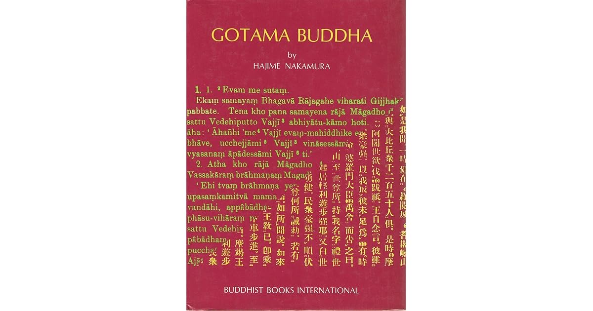 Gotama Buddha by Hajime Nakamura