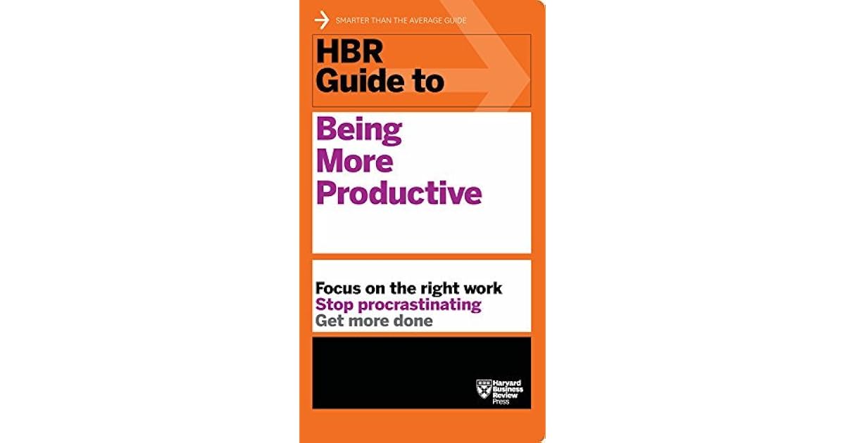 HBR Guide to Being More Productive by Harvard Business Review