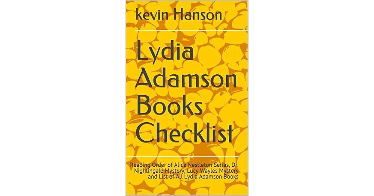 Lydia Adamson Books Checklist: Reading Order of Alice Nestleton Series ...
