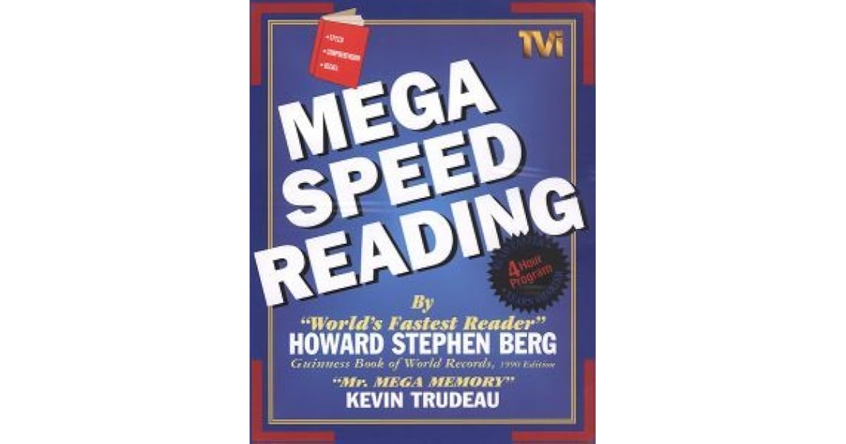 Mega Speed Reading by Howard Stephen Berg