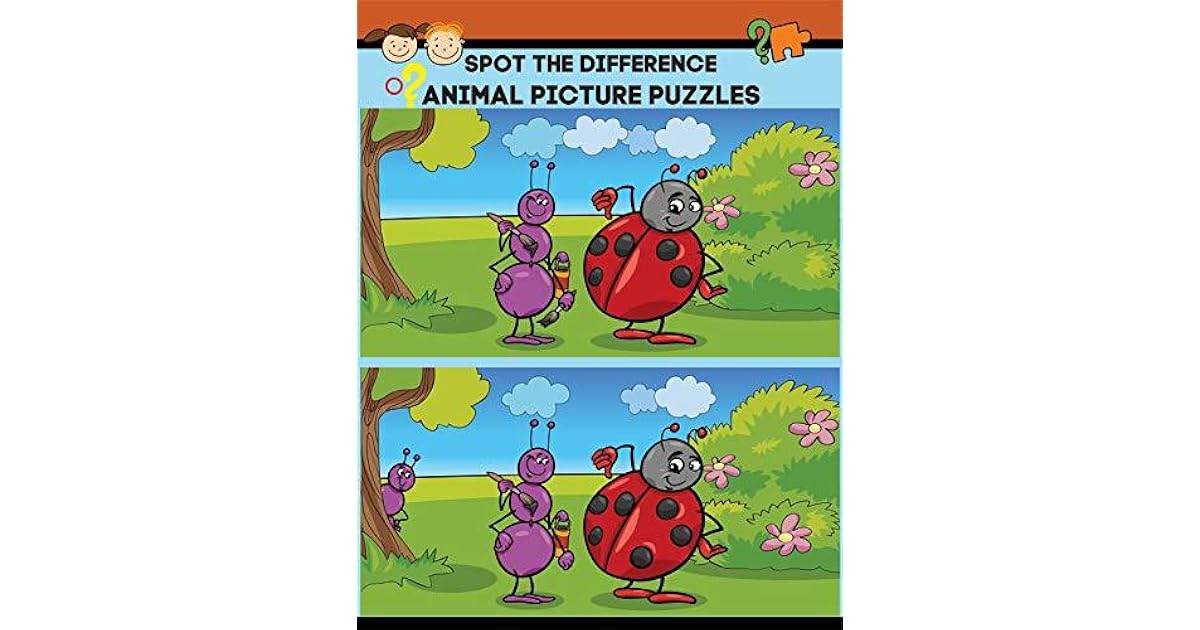 Spot The Difference Animal Picture Puzzles: 50 Challenging Pictures ...