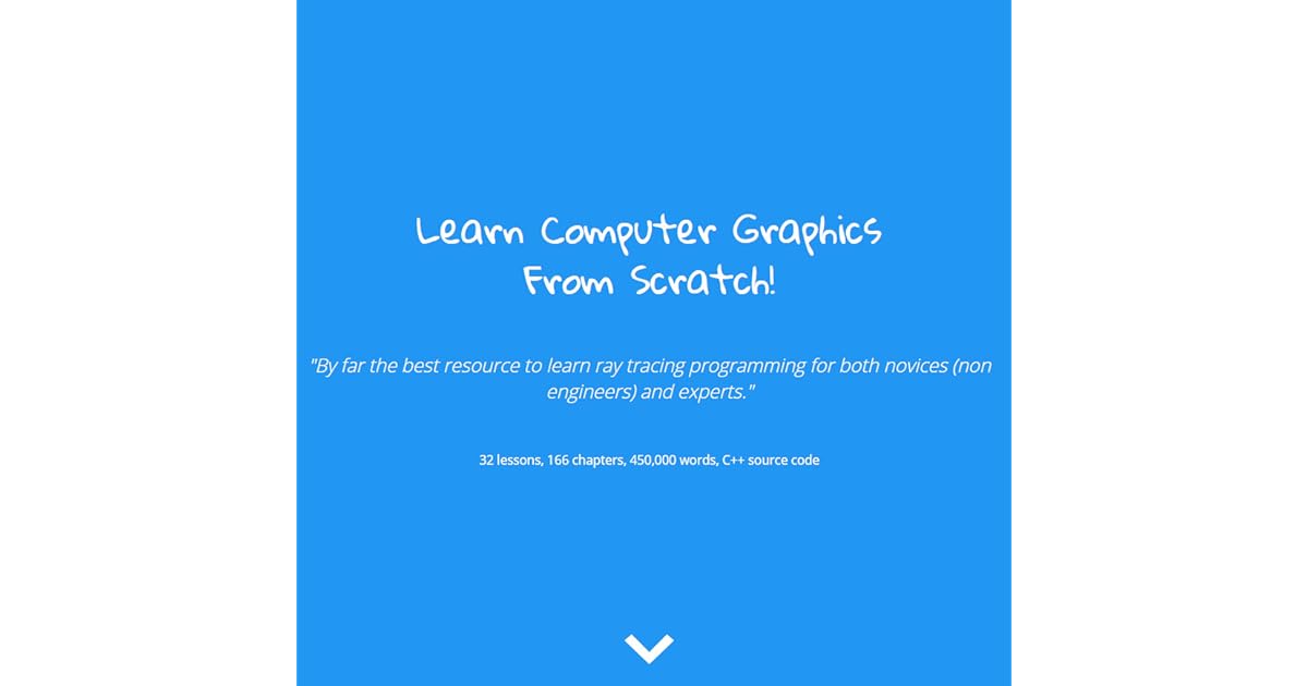 Learn Computer Graphics From Scratch by Scratchapixel