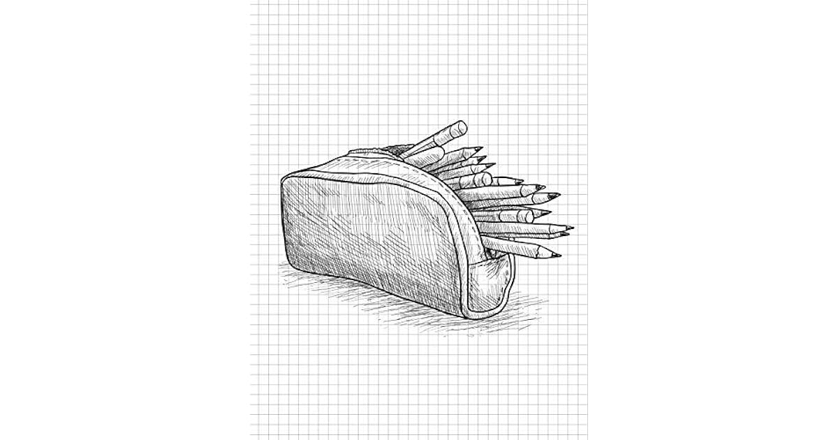 Graph Paper Sketchbook: 1/4 Inch Squares Graph Paper Quad Ruled ...