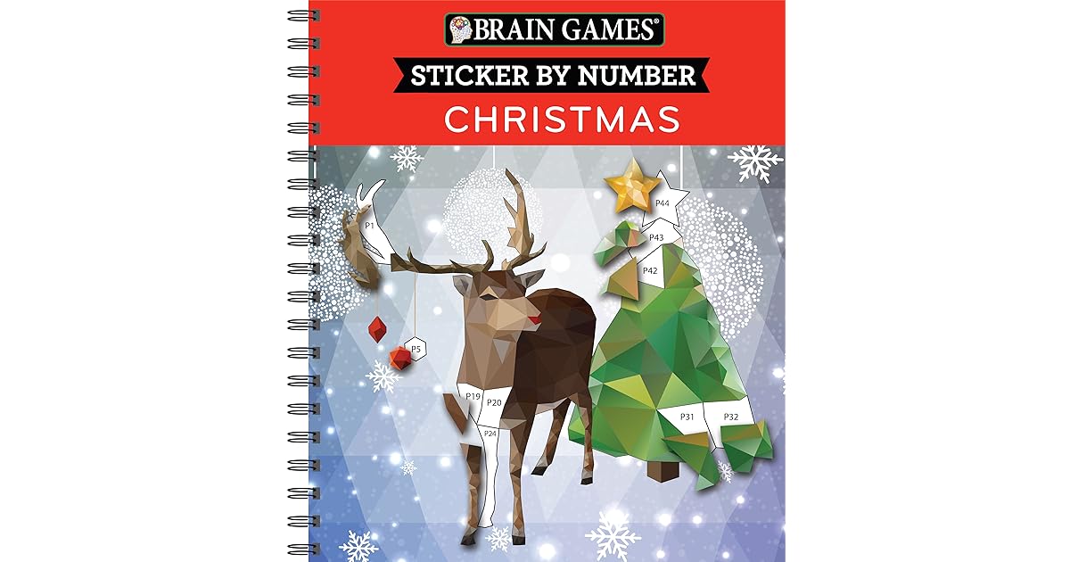 Brain Games - Sticker by Number: Christmas by Publications International