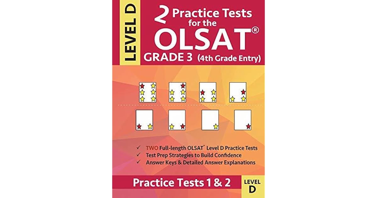 2 Practice Tests for the OLSAT Grade 3 (4th Grade Entry) Level D ...