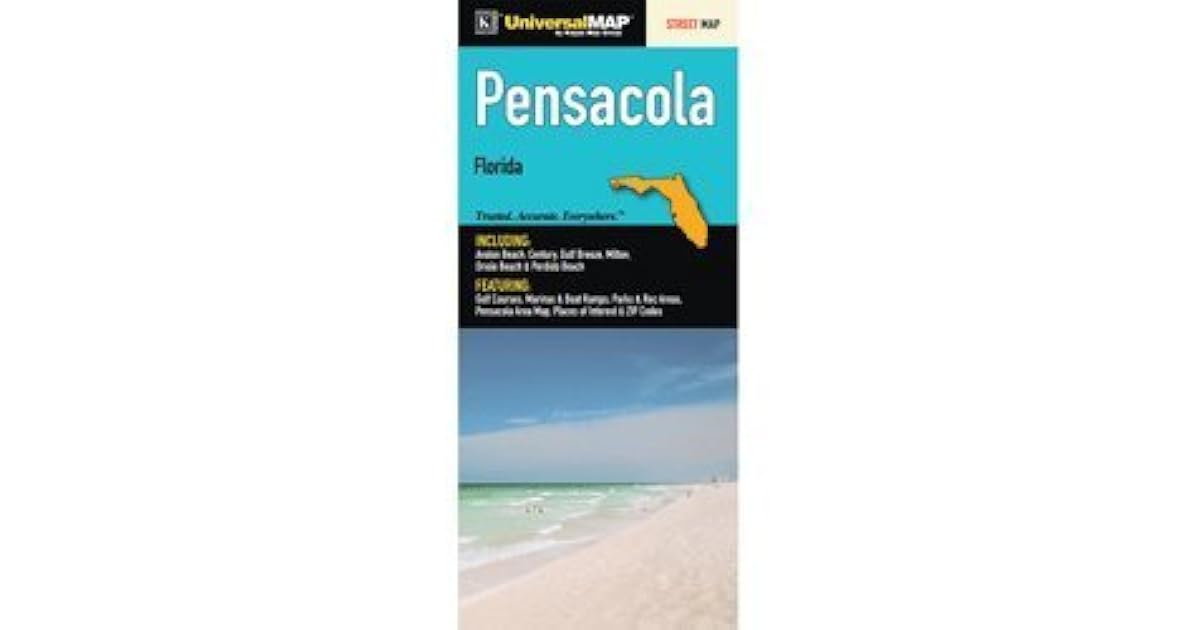 Pensacola, Florida Street Map by Universal Map