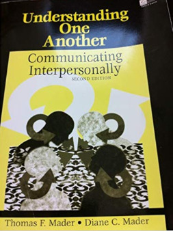 Understanding One Another by Thomas F. Mader
