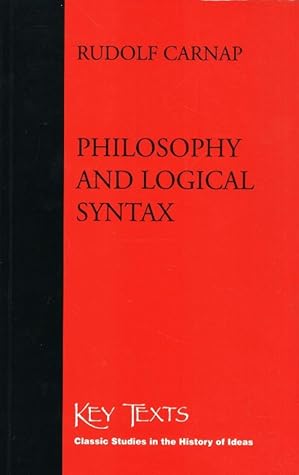 Philosophy And Logical Syntax by Rudolf Carnap