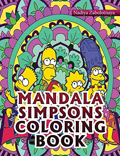 Mandala Simpsons Coloring Book Part 1 by Nadiya Zabolotnaya