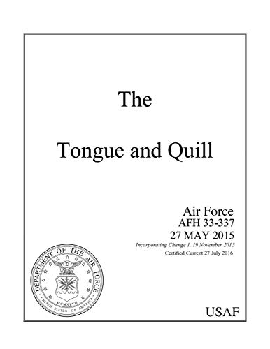 The Tongue and Quill: Air Force AFH 33-337 Air Force Handbook Certified ...
