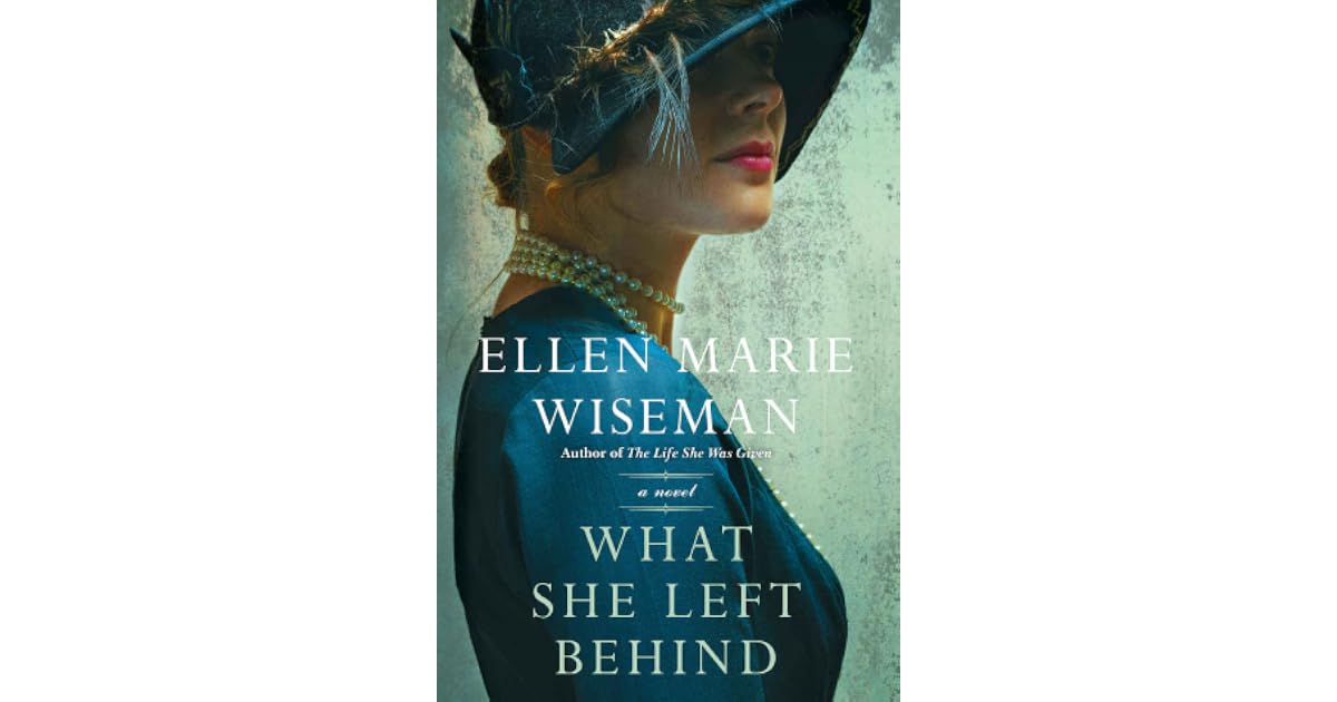 Book giveaway for What She Left Behind by Ellen Marie Wiseman Aug 27 ...