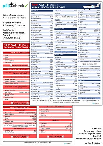 Piper PA28-161 Warrior II Quick Reference Checklist by Raül Giráldez