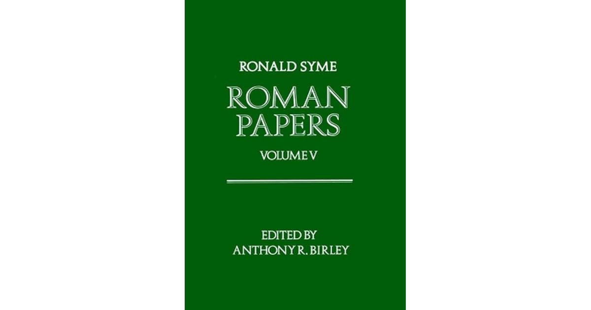 Roman Papers: Volume V by Ronald Syme