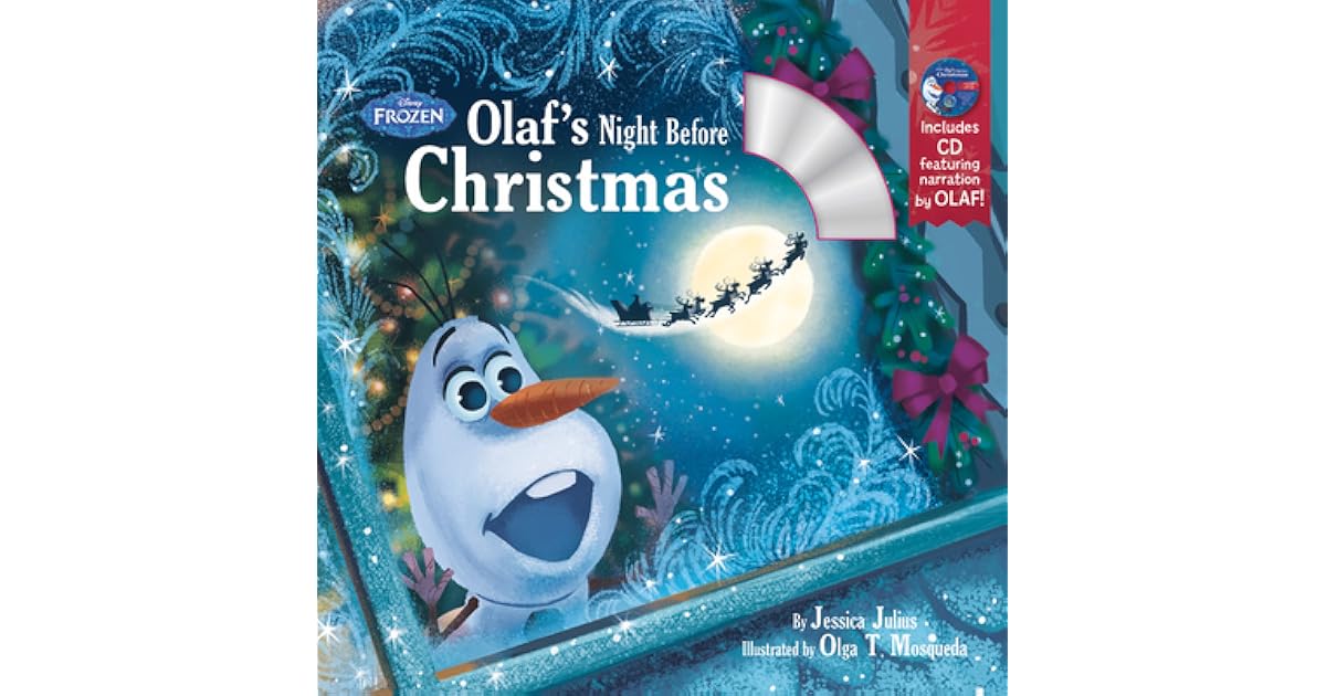Olaf's Night Before Christmas Book CD by Walt Disney Company