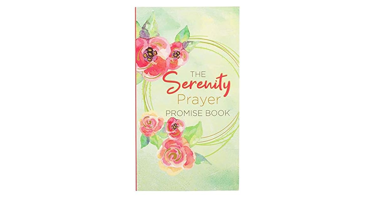 The Serenity Prayer Promise Book in Pink and Green by Christian Art Gifts