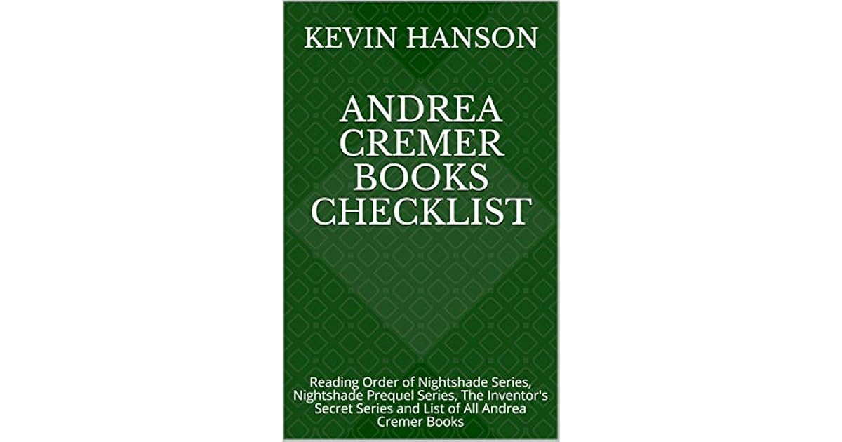 Andrea Cremer Books Checklist: Reading Order of Nightshade Series ...