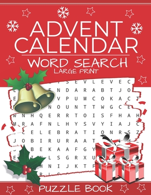 Advent Calendar Word Search: Puzzle Book Large Print 24 Christmas ...