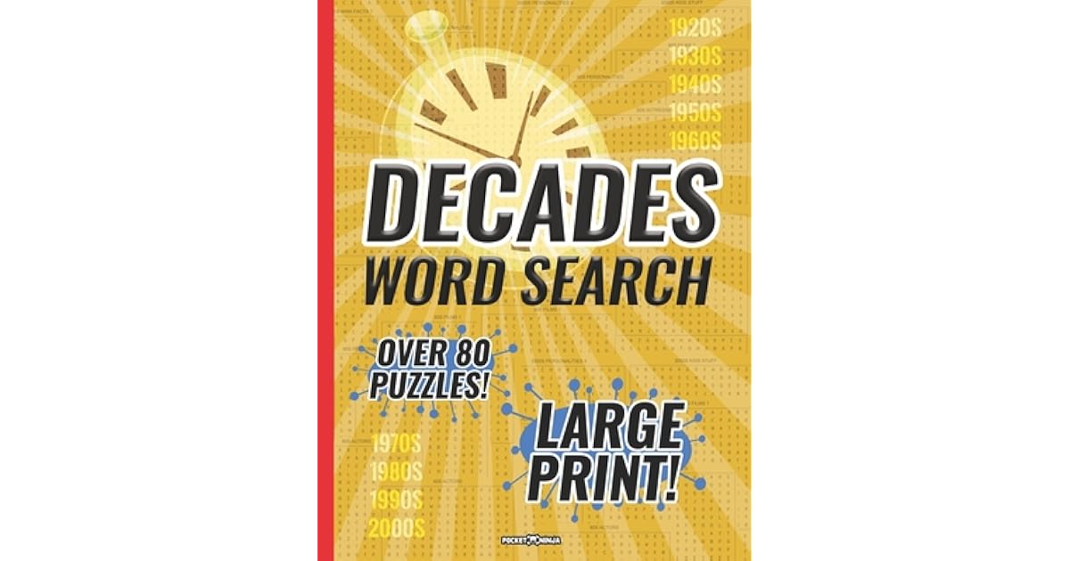 Decades Word Search: Puzzle Book for History Fans and Gamers of all ...