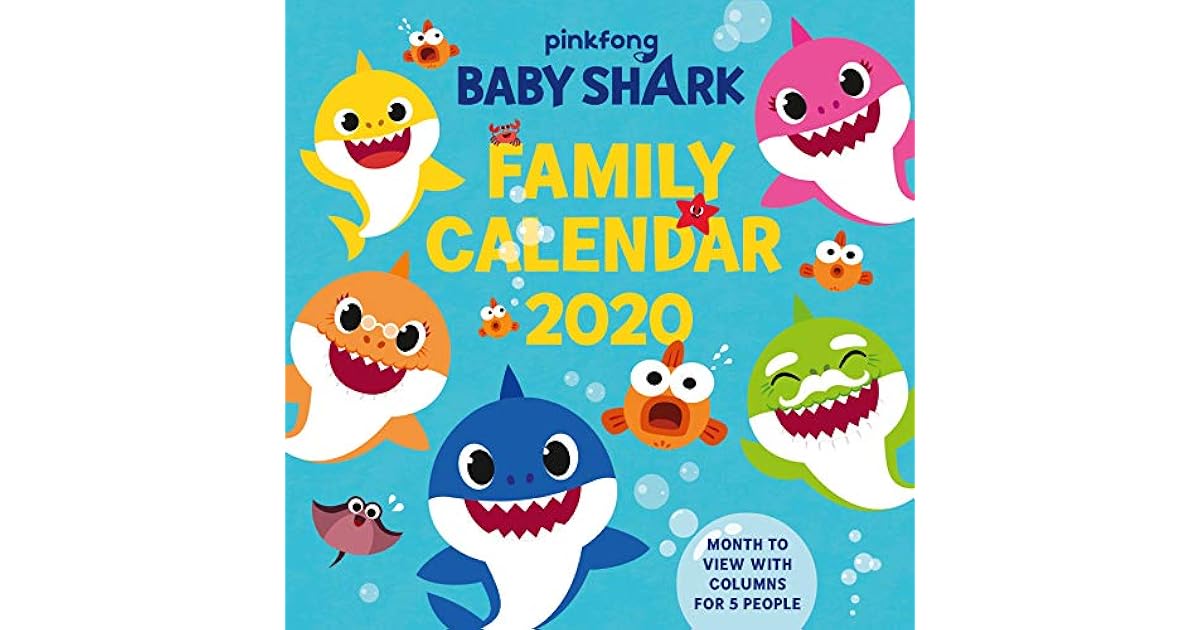 Baby Shark 2020 Family Organiser Calendar - Official Square Wall Format ...