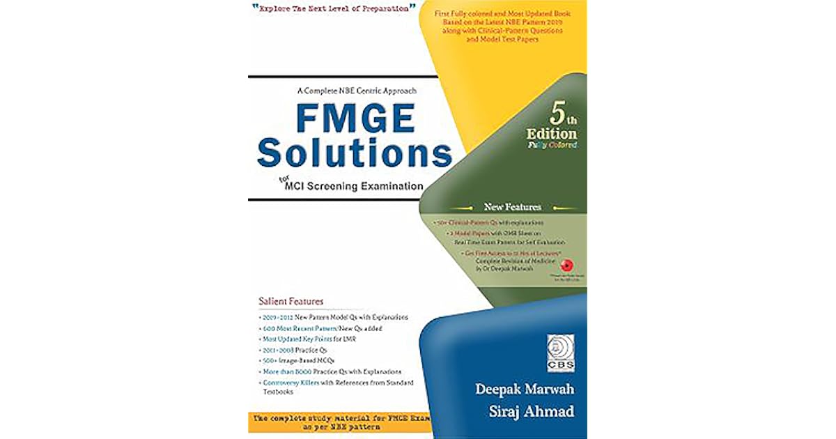 Fmge Solutions for MCI Screening Examination by Deepak Marwah