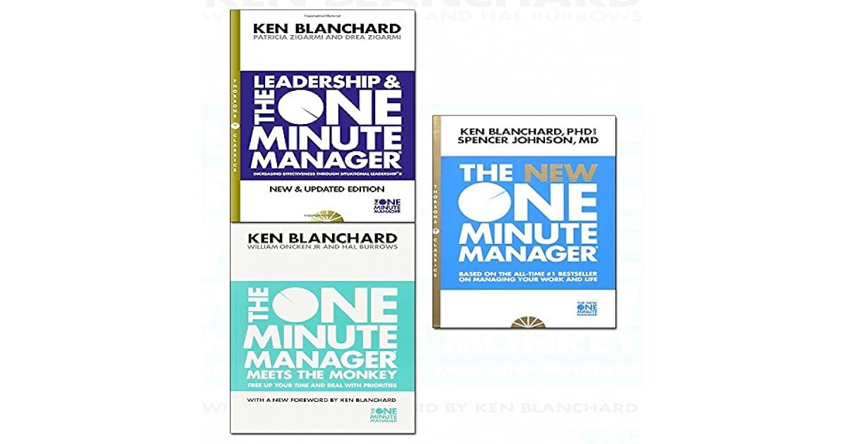 one minute manager series kenneth blanchard 3 books collection set ...