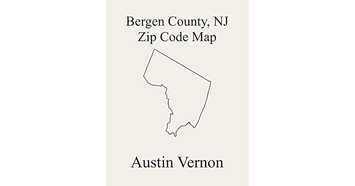 Bergen County New Jersey Zip Code Map Includes Allendale Alpine Bergen County New Jersey Zip Code Map Includes Allendale Alpine