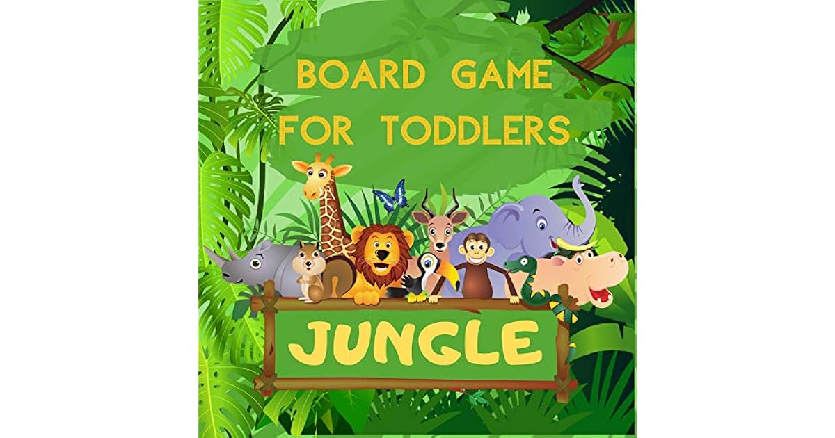 Jungle Board Game For Toddlers: Explore The Jungle, Guessing Game Book ...