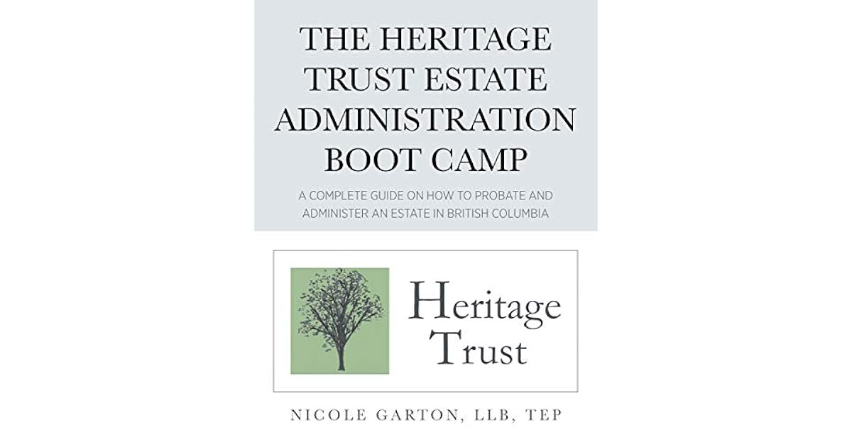 Book giveaway for The Heritage Trust Estate Administration Boot Camp: A ...