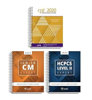 AMA CPT Book, ICD-10 Code Book, HCPCS Book - 2020 Physician Bundle by ...
