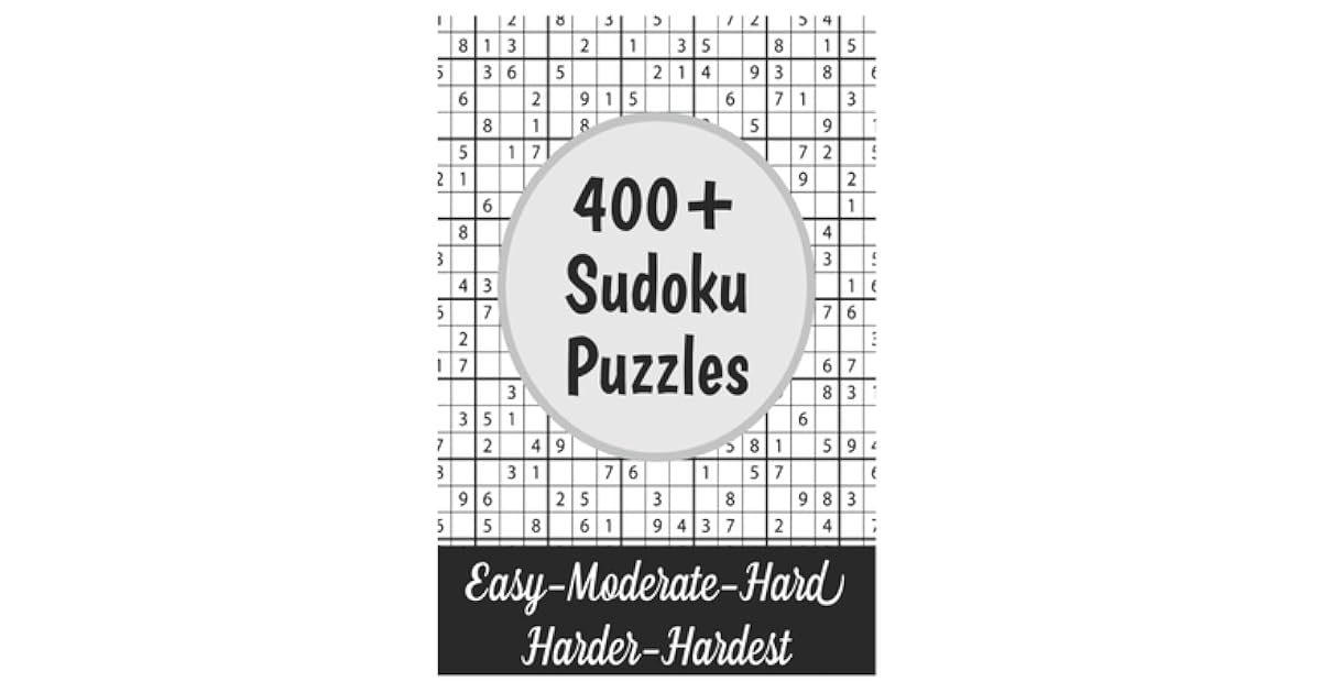 400+ Sudoku Puzzles Easy, Moderate, Hard, Harder, Hardest: Brain Games ...